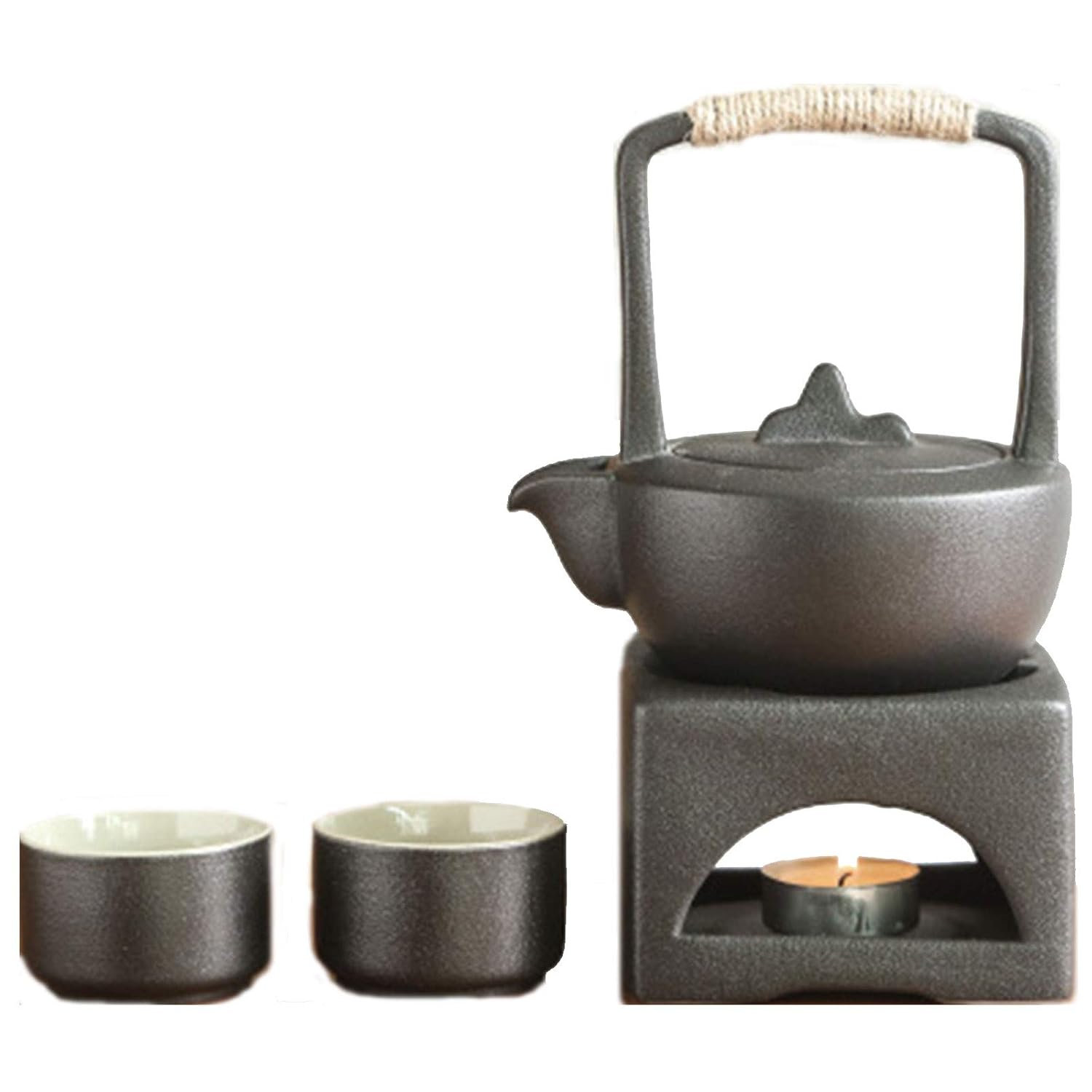 Buy Ceramic Warm Tea Stove Set Candle Warm Teapot Heating Stove Tea Set ...