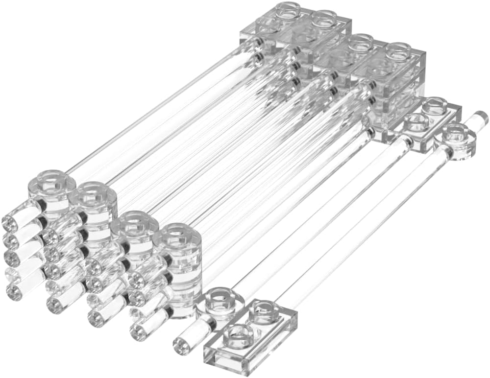 Amazon.com: Gobricks GDS-1327 Bar 1 x 12 with 1 x 2 Plate End with ...
