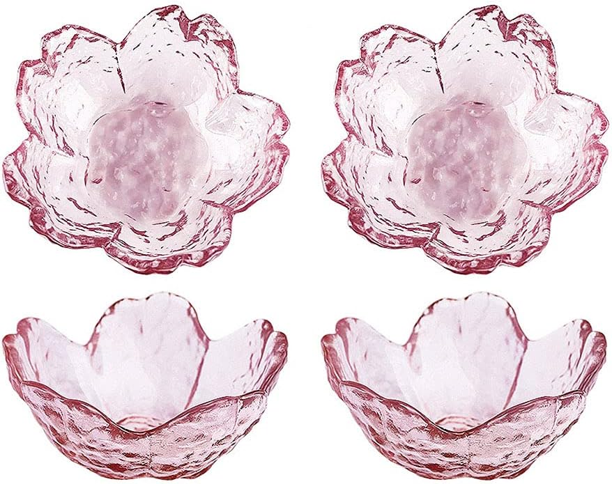 Amazon.com | Red Co. Mini Colored Glass Round Serving Prep Bowls, 10.5 ...