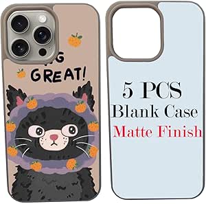 Amazon.com: JUSTRY 5PCS Sublimation Blank Phone Case Cover Printable ...