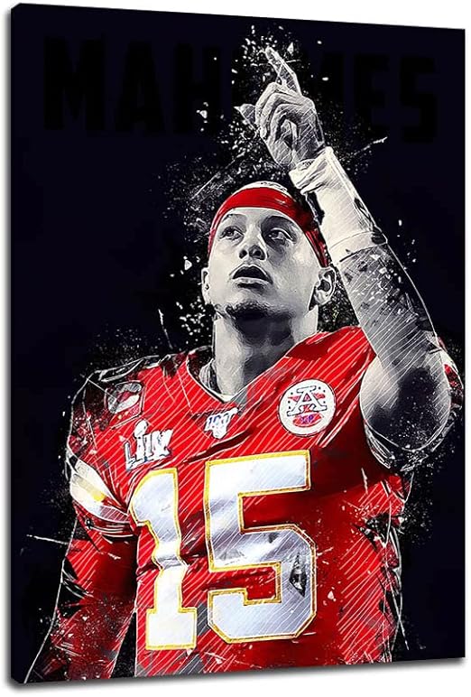 Amazon.com: Patrick Mahomes Posters American Football Posters Print On ...
