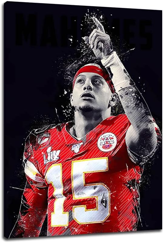 Amazon.com: Patrick Mahomes Posters American Football Posters Print On ...