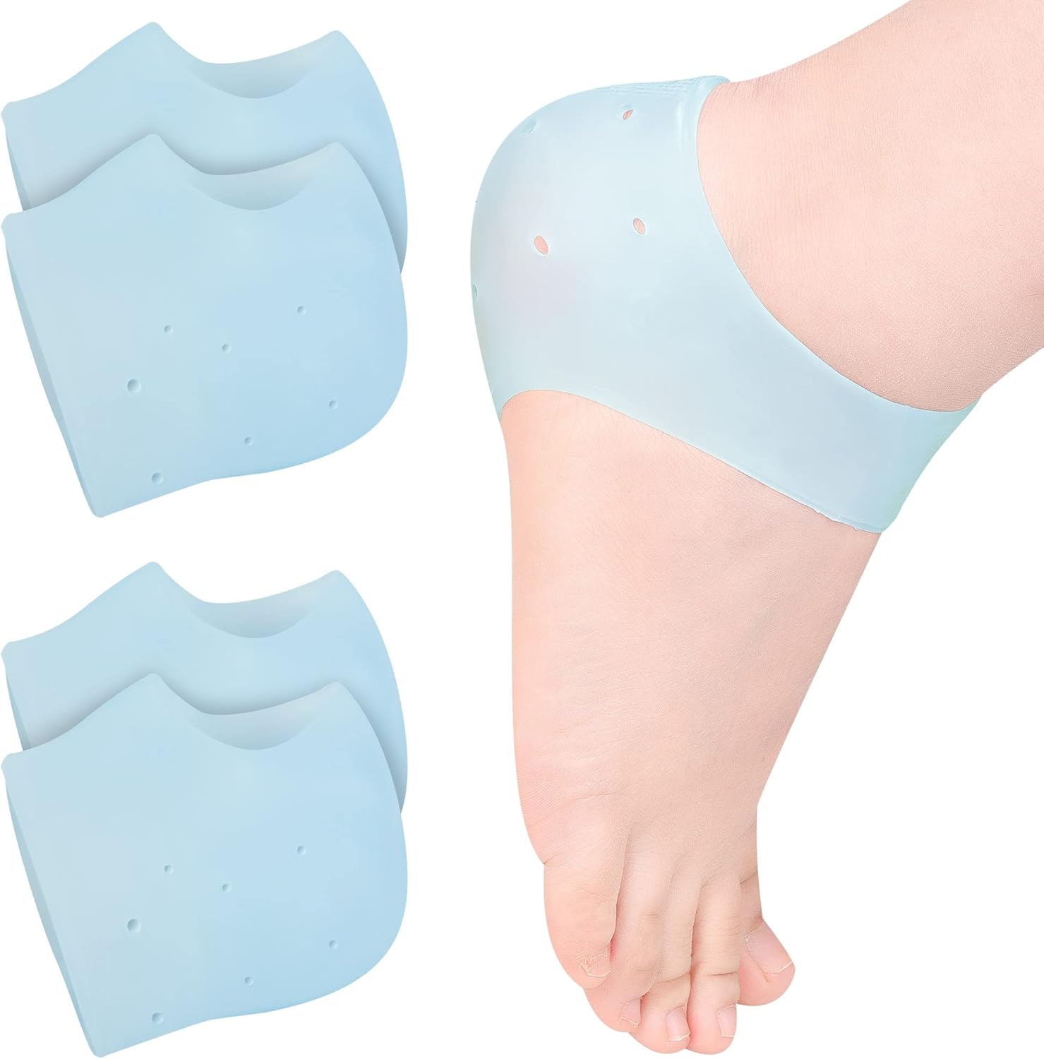 DYKOOK Silicone Heel Protectors for Shoes (2 Pairs)- Gel Heel Cups,Heel ...