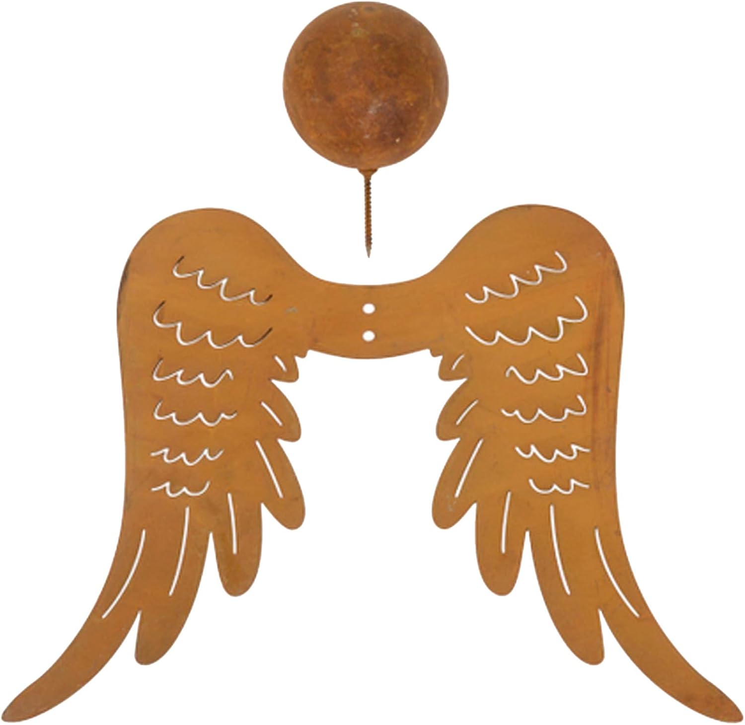 Gartenzaubereien Angel Wings with Head XL, Construction Kit Rust Wings ...