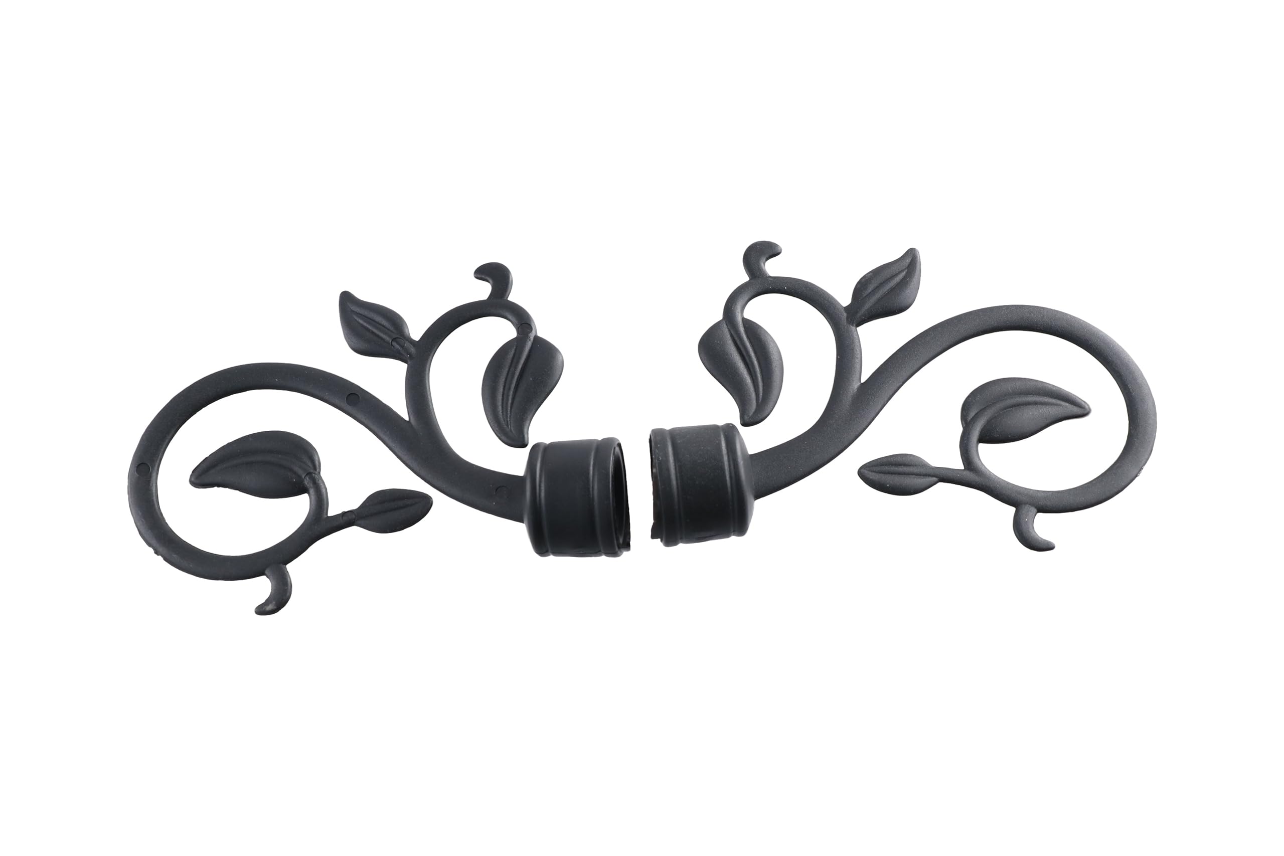 Leaf Curtain Rod Metal Heavy Duty Curtain Rod Bracket