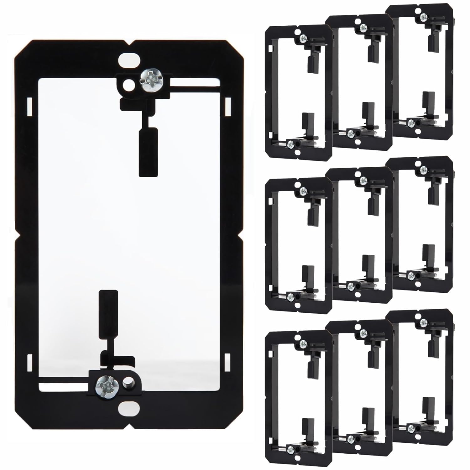 10-Pack Low Voltage Mounting Bracket for Single Gang Cable Pass Through ...