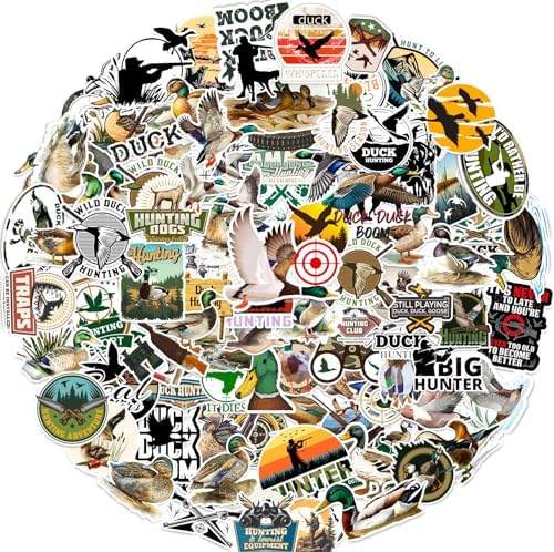 Amazon.com: 100Pcs Duck Hunting Stickers, Go Hunting Camo Adventure ...