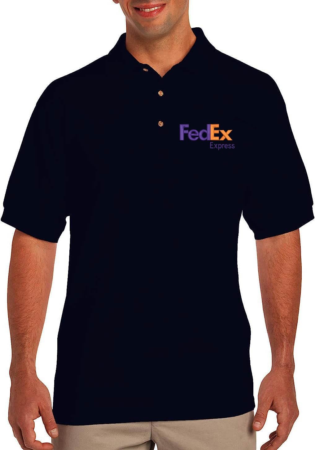ALLNTRENDS FedEx Men's Polo T Shirt Embroidered FedEx Ground Apparel