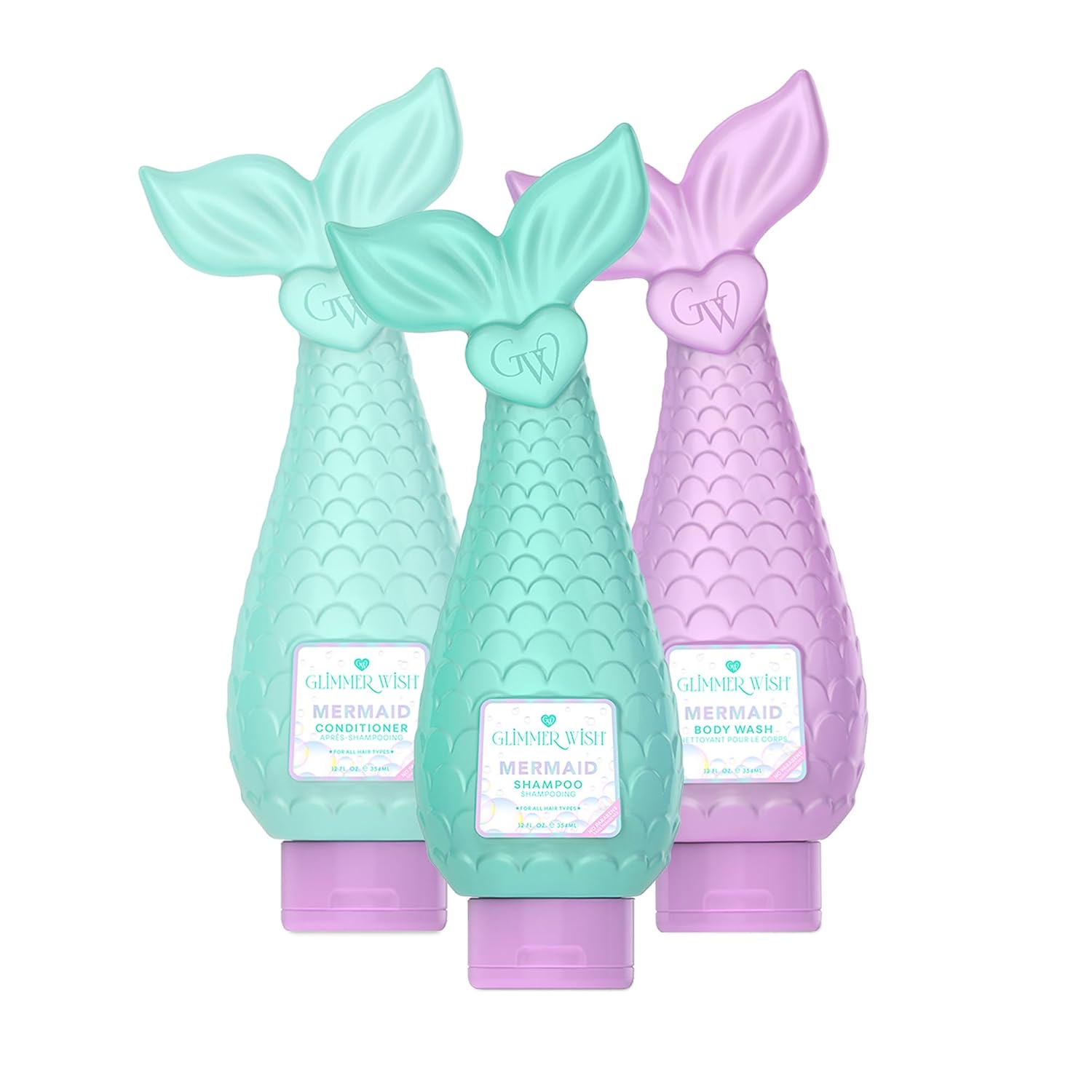 Amazon.com : Glimmer Wish Premium Mermaid Shampoo + Conditioner + Body ...