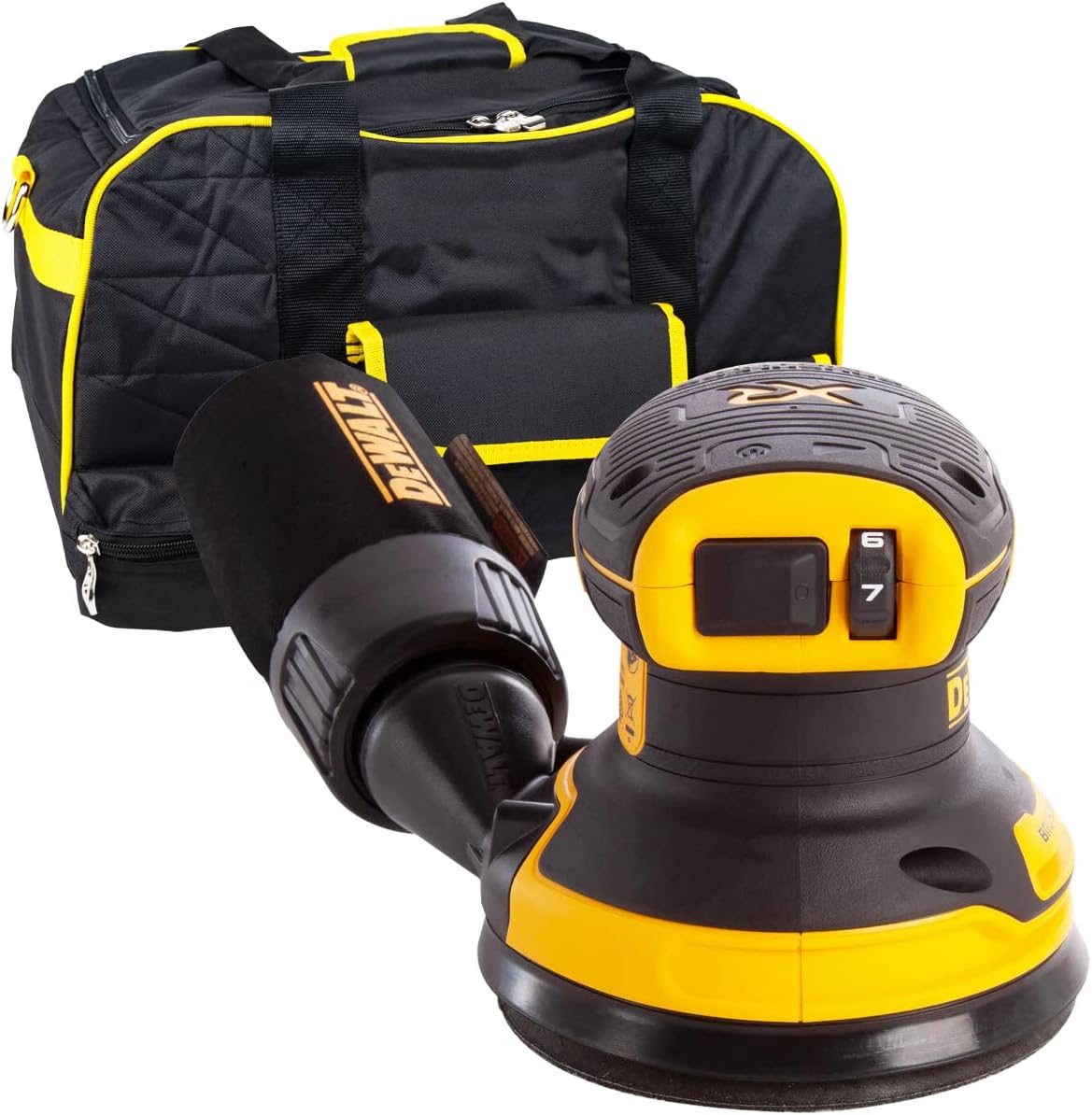 Dewalt DCW210N 18V Brushless 125mm Random Orbital Sander Body with Bag ...