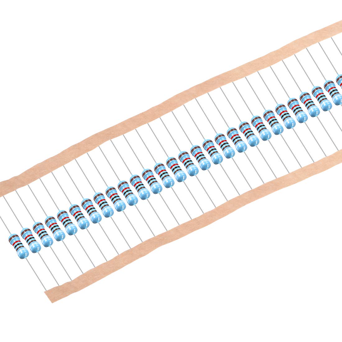 Amazon.com: uxcell 100Pcs 91K Ohm Resistor, 1/2W 1% Tolerance Metal ...