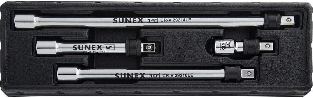 Sunex Tools 4Piece 1/2" Drive Chrome Locking Extension Set - Amazon.com