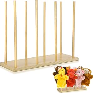 Amazon.com: DoubleFill 1 Pcs Puppet Stand Holder Wooden Puppet Stand ...
