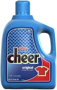 Cheer Liquid Detergent, Colorguard Original, 64 Load Bottle (Pack of 2 ...