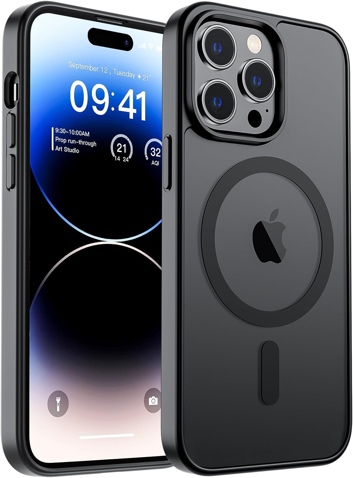 Amazon.com: Jonwelsy Anti Peeping Case for iPhone 14 Pro (6.1"), 360 ...