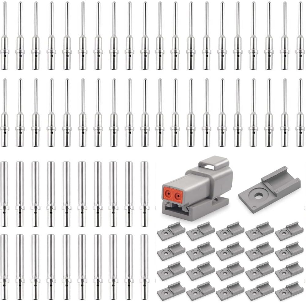 Amazon.com: ST6260 DTM Series Connector Closed Barrel Terminals Kit+20 ...