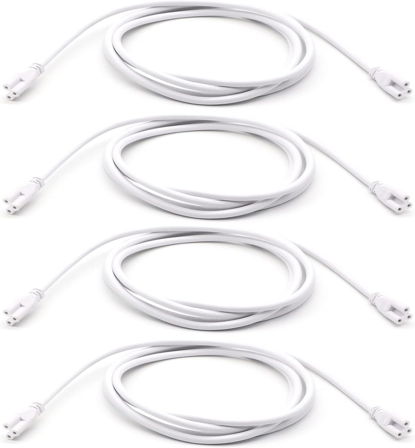 T5 T8 Extension Cords, 6ft 1.8m Connector Cord, 3-Prong Extended Power ...