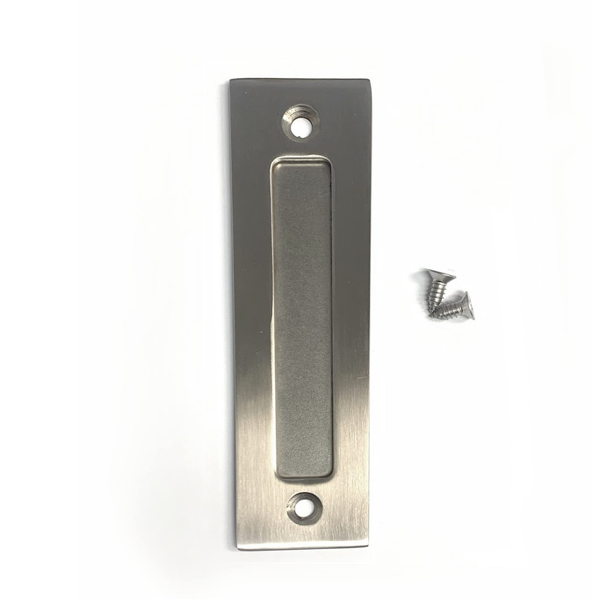 Amazon.com: HOMACER Brushed Nickel Finger Pull Steel Sliding Barn Door ...