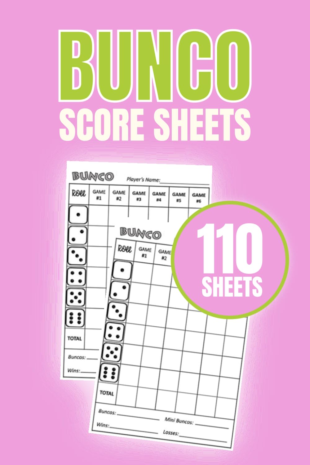 Bunco Score Sheets: Track Your Rolls, Wins, and Buncos! Fun & Festive ...