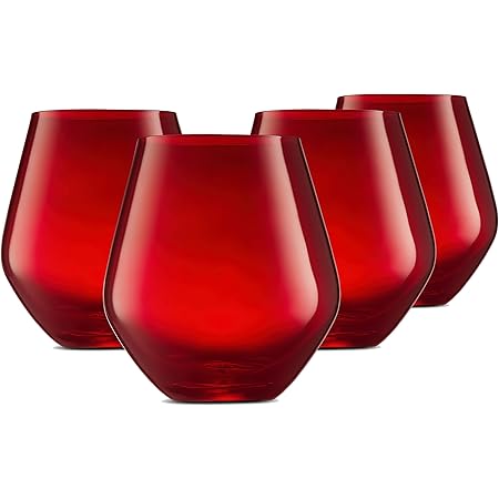 Amazon.com | Godinger Wine Glasses, Stemless Wine Glasses, Red Wine ...