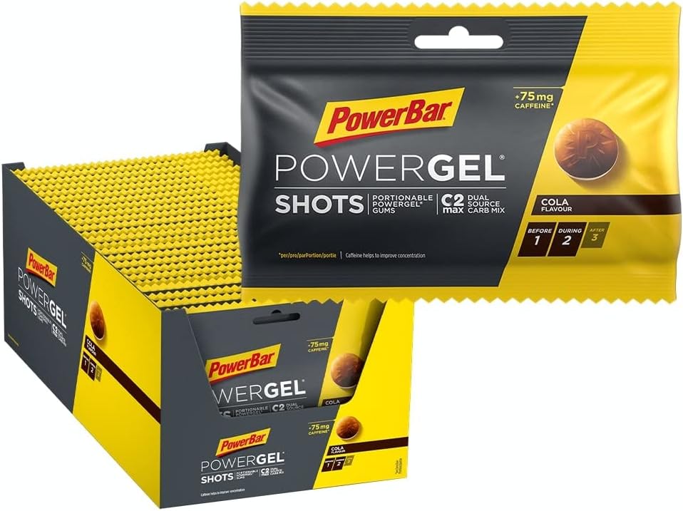 Amazon.com: Powerbar Powergel Shots 60gr X 24 Units Cola : Health ...