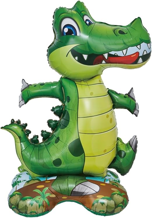 Amazon.com: 46-inch Standing Crocodile Pedestal Foil Balloon ...