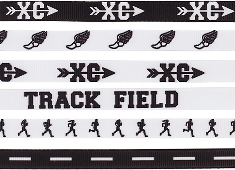 Amazon.com: 6 Pieces 3 Yards Track Field Ribbon for Crafting Sewing, 3/ ...