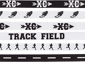 Amazon.com: 6 Pieces 3 Yards Track Field Ribbon for Crafting Sewing, 3/ ...