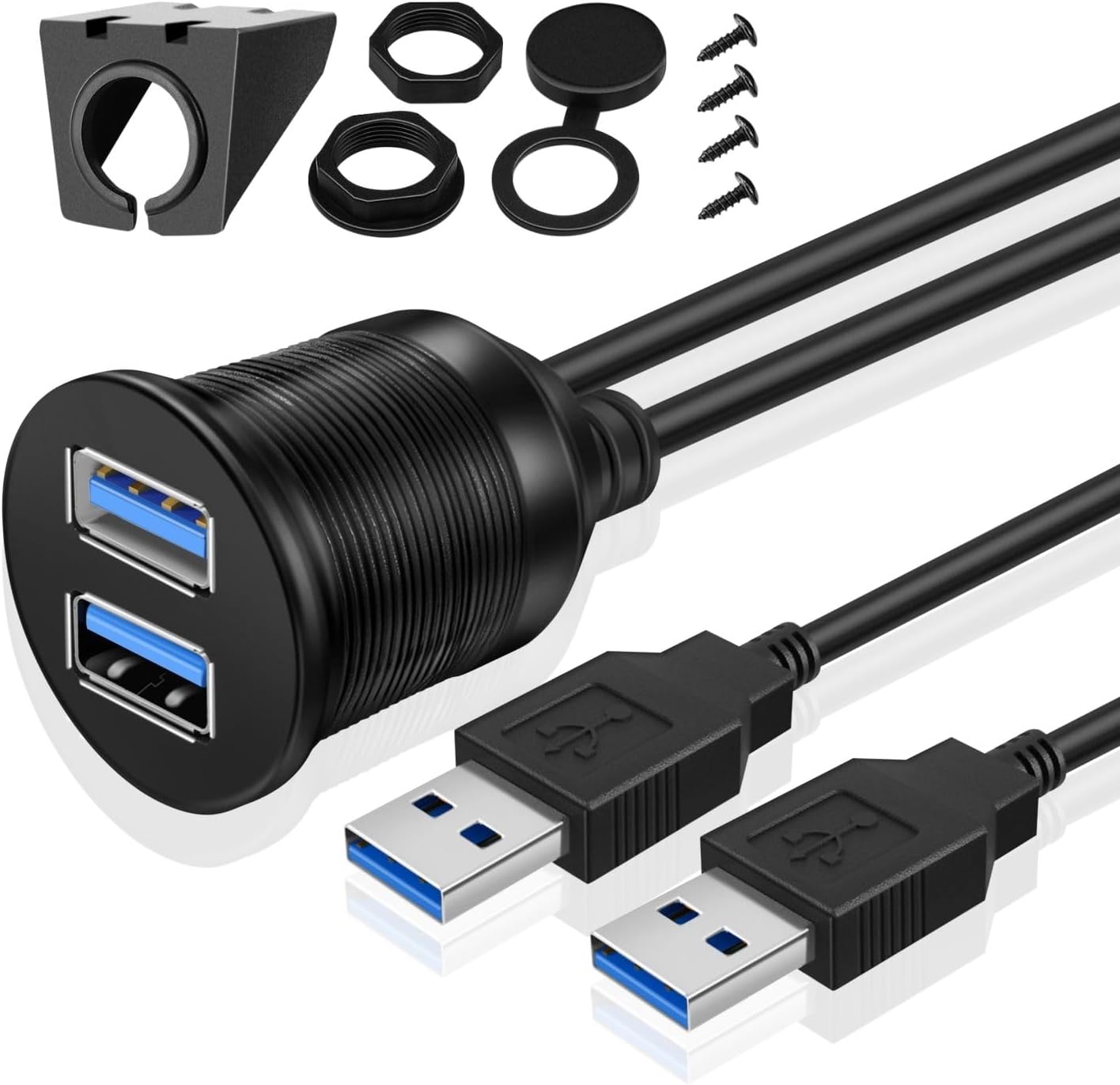 Amazon.com: Anina USB AUX Flush Mount for Toyota, 1M Male to Female Car ...