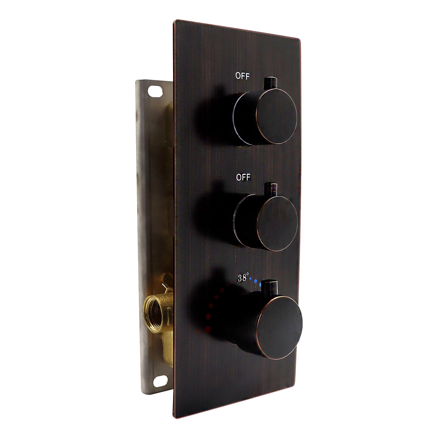 2 Way Shower Diverter Valve Brass Dual Functions Thermostatic Shower ...