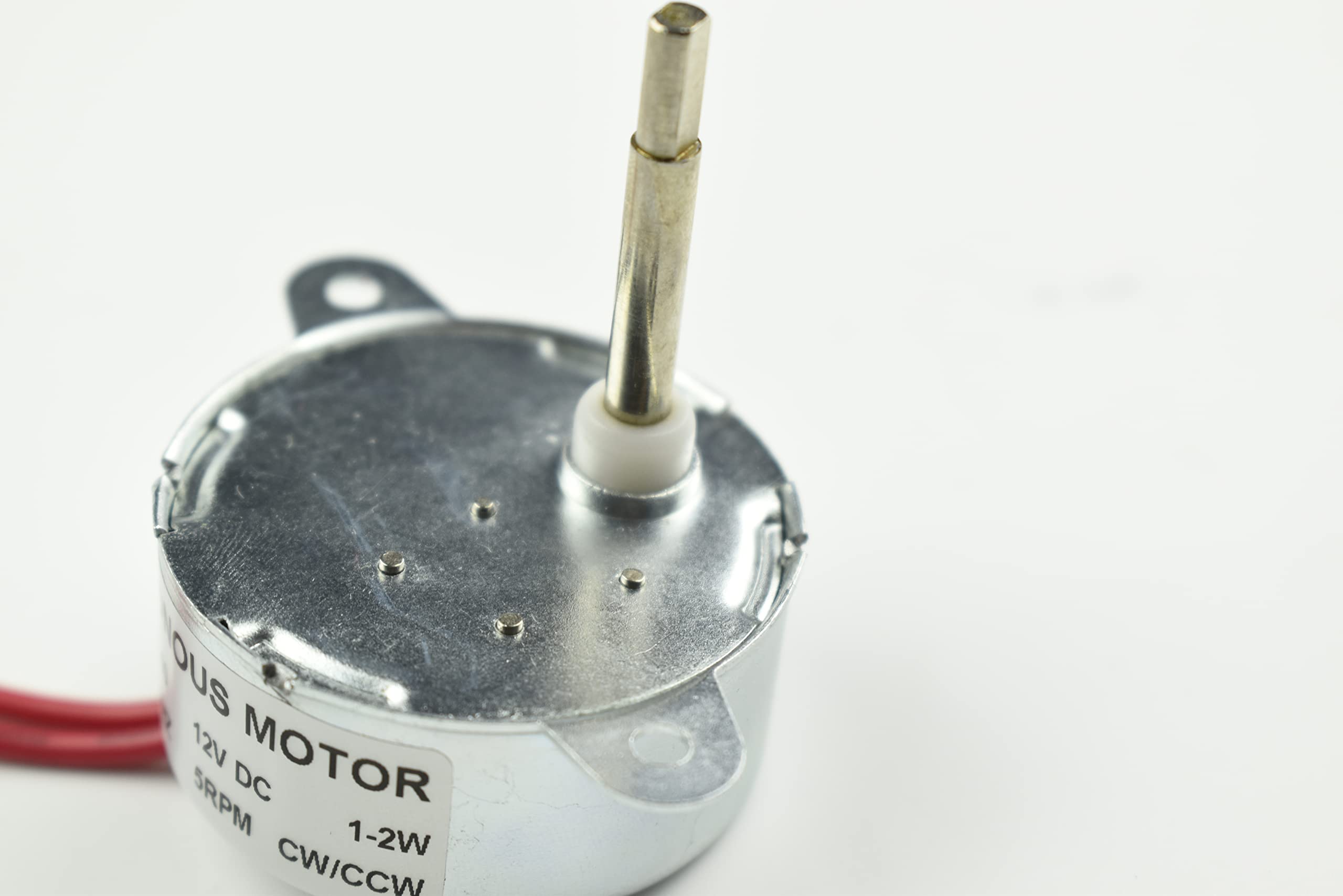 Snapklik.com : Synchronous Motor TYC-40 DC 12V 5RPM CW/CCW Flat Shaft ...