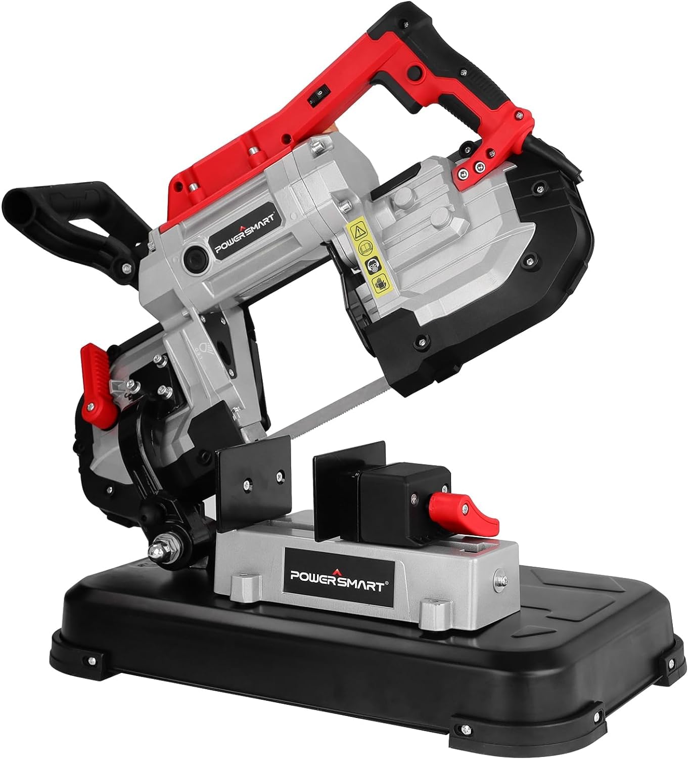 PowerSmart Band Saw, 10 Amp 5 Inch Deep Cut Bandsaw for Cutting Metal ...