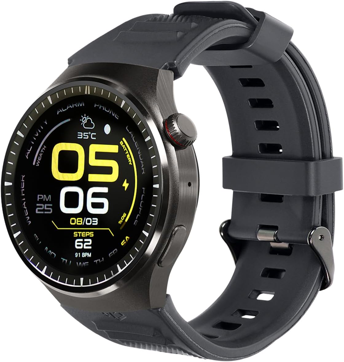 STF | Smartwatch Kronos Iron | Pantalla 2.1" AMOLED y Correa Metálica ...