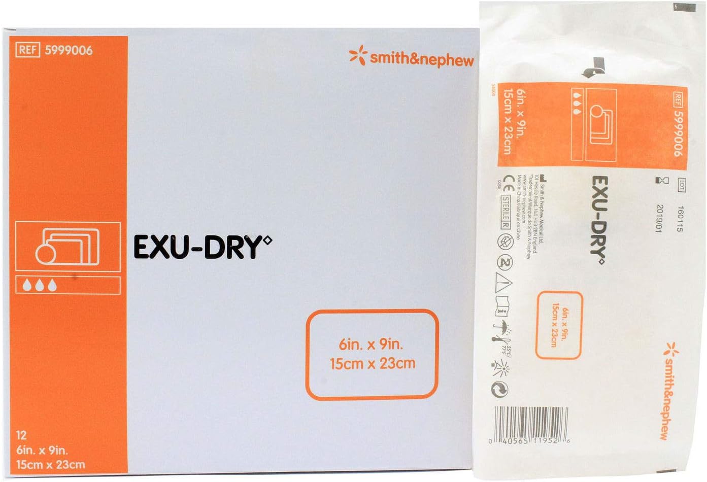Amazon.com : Exu-Dry Wound Dressing 4"X6" Full Absorbency - Model ...