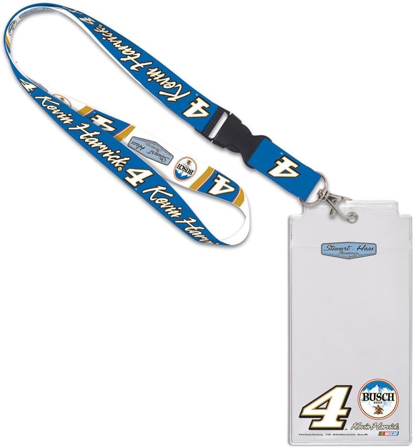 Amazon.com : NASCAR Kevin Harvick Busch Credential Holder w/Lanyard ...
