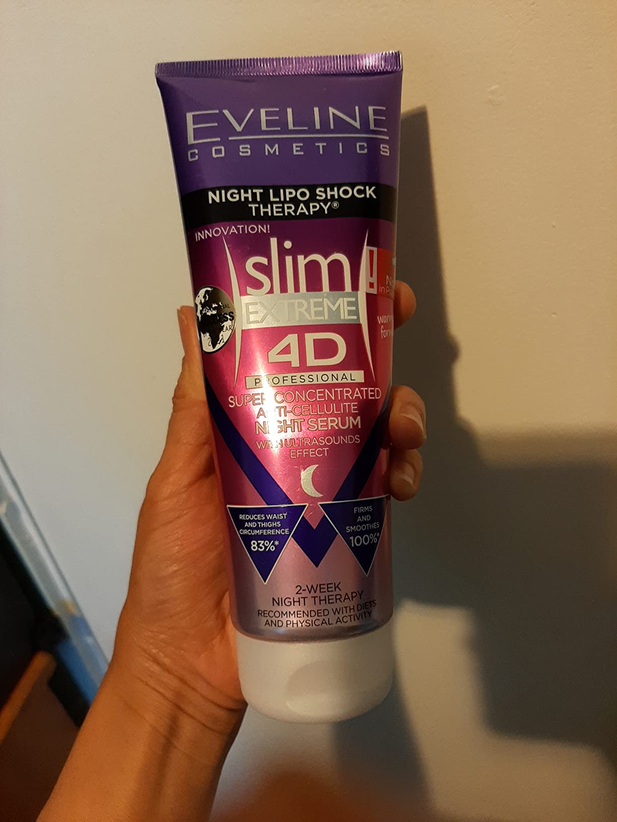 Eveline Cosmetics Slim Extreme 4D Super Concentrated Cellulite Cream with Night Lipo Shock ...