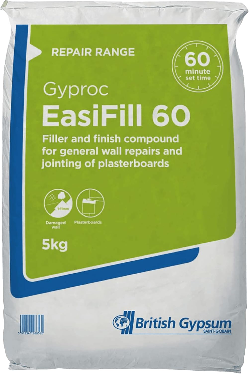 British Gypsum Gyproc Easi-Fill 5kg : Amazon.co.uk: DIY & Tools