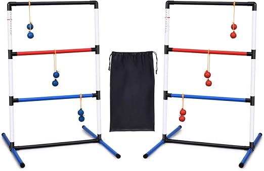COSTWAY 2er Set Leitergolf Wurfspiel, Laddergolf mit eingebautem Score ...