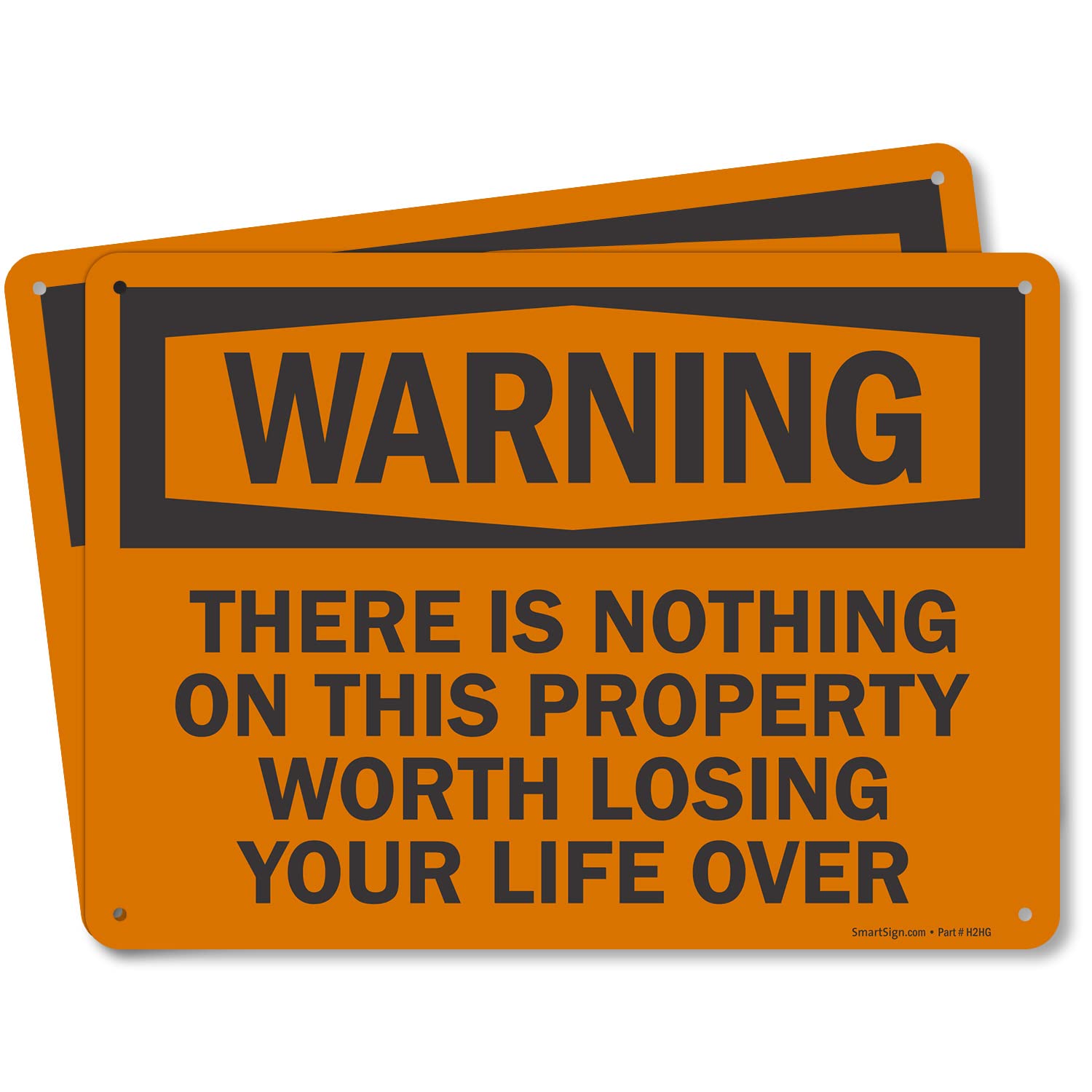 Amazon.com: SmartSign (Pack of 2) 7 x 10 inch “There is Nothing On This ...