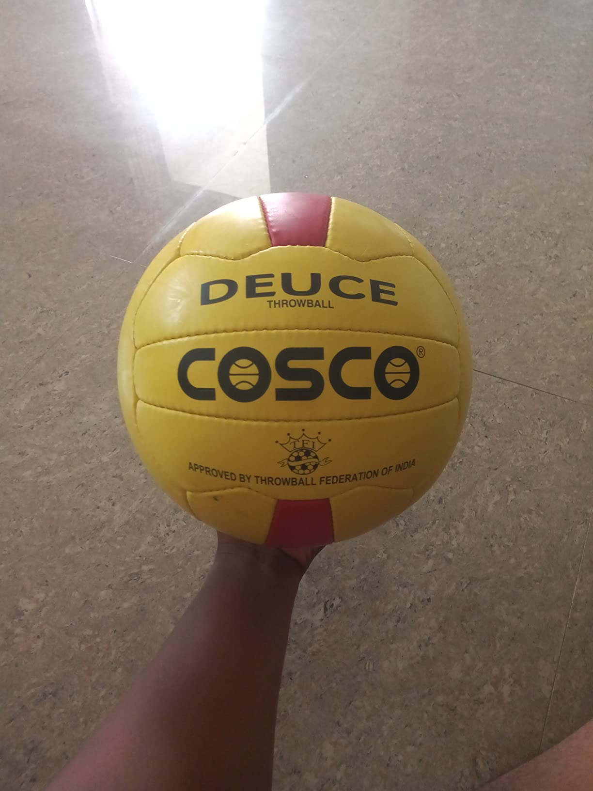 Cosco Rubber Deuce Throwball Ball - Size 5, Yellow : Amazon.in: Sports ...