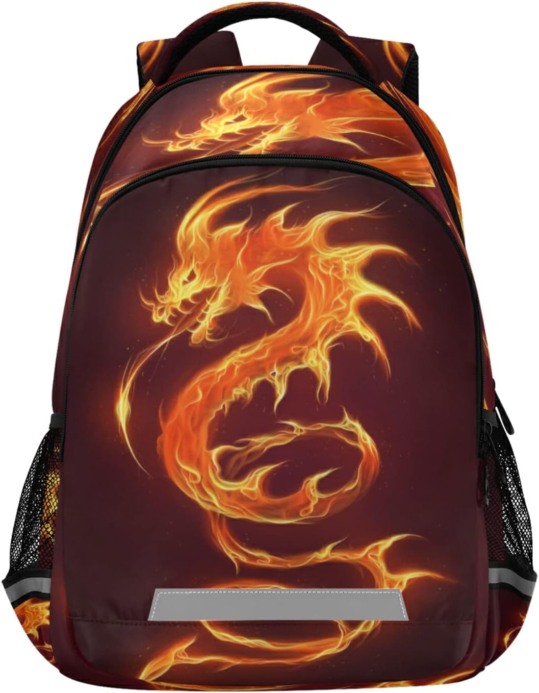 Amazon.com: ALAZA Fire Dragon Backpacks Travel Laptop Daypack School ...