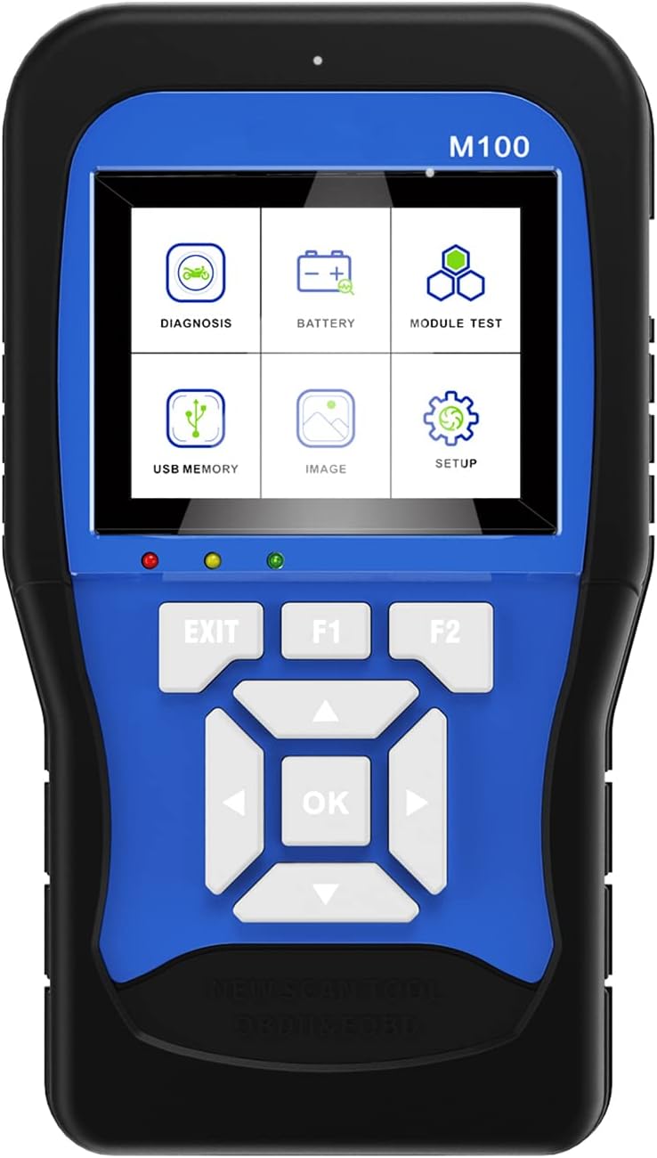 Topdiag M100 Motorcycle OBD2 Code Scanner - Read/Erase Codes ...