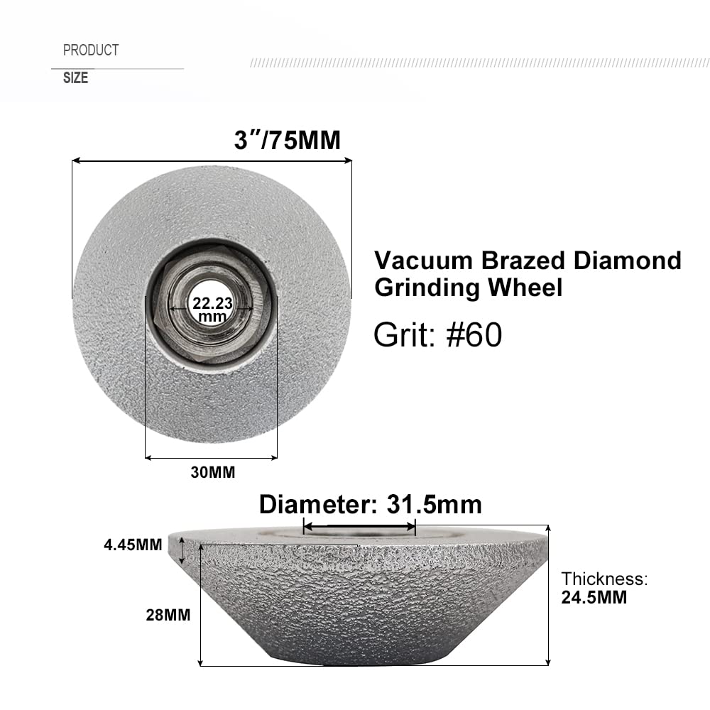 Snapklik.com : SHDIATOOL Diamond Grinding Profile Wheel Convex Curve ...