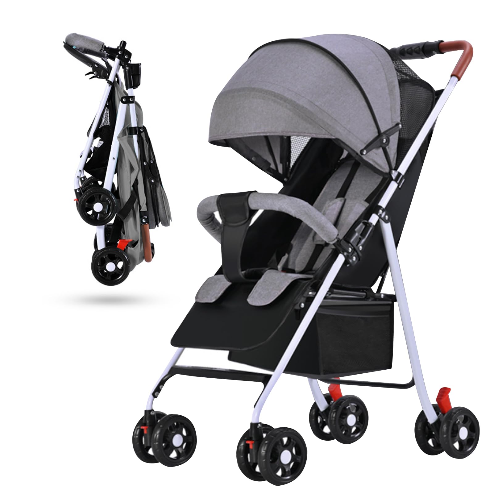 DAYONG Ultra Lightweight Infant Trolley Stroller, Folding Portable Baby ...