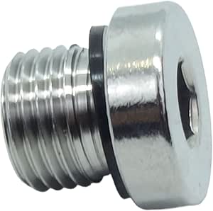CDQBWKJGFJ 1 Piece Stainless 304 M10 x 1 Metric Hex Socket Flange Plug ...