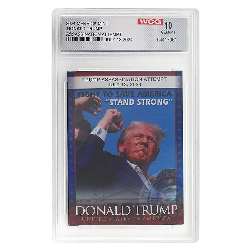 Amazon.com: Trump Mugshot Collector Trading Card Graded Gem Mint 10 ...