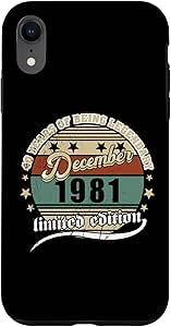 Amazon.com: iPhone XR 41st Birthday December 1981 Vintage 41 Years ...