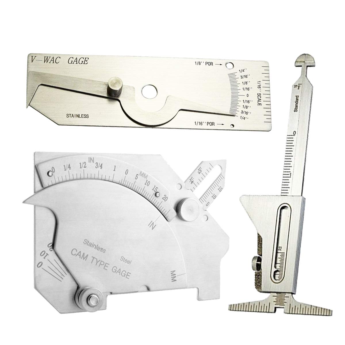 Buy JJDD Hi Lo Welding Gauge Gage Test Ulnar Welder Inspection Gauge ...