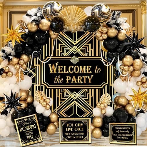 Amazon.com: 1920s Party Decorations, Roaring 20s Party Decorations ...
