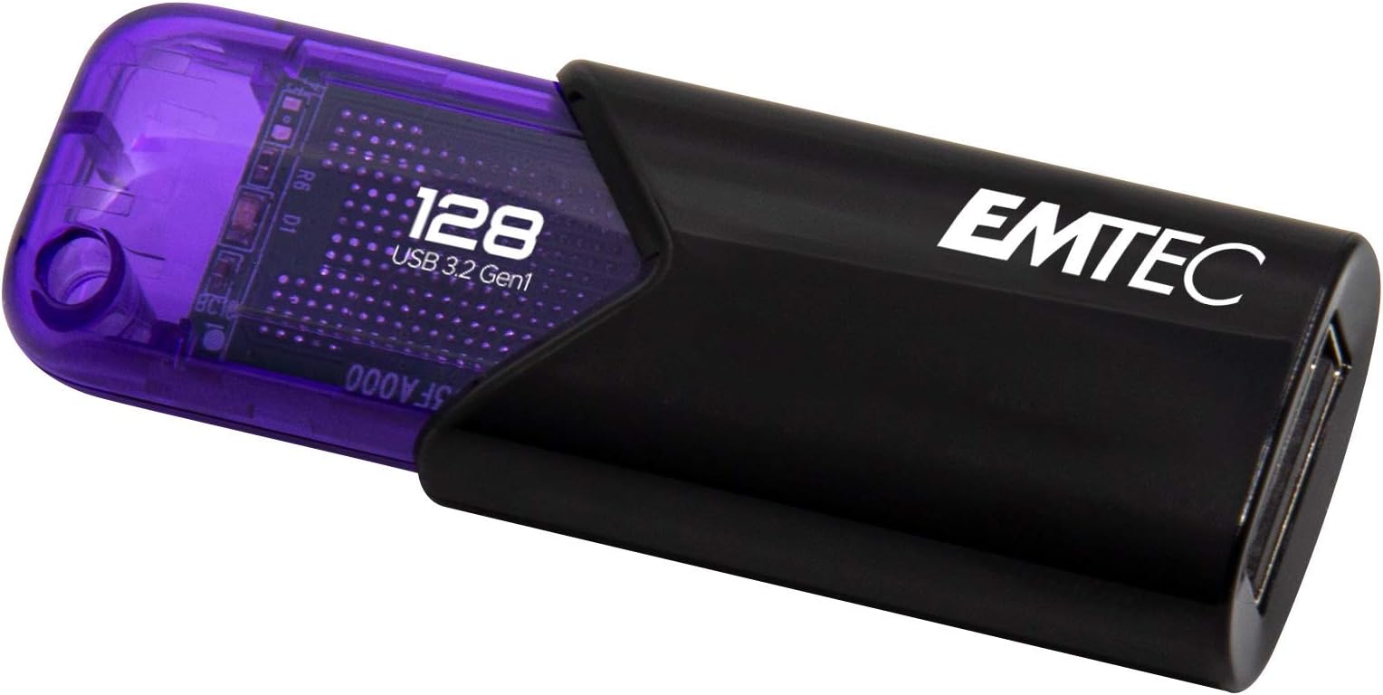 Emtec Clé USB 3.0 (3.2) Click Easy B110, Mémoire Flash Drive De 256 Go, Stockage Externe ...